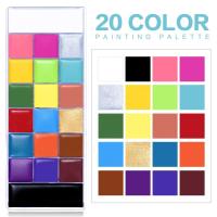 China 20 Color Athena Face Body Paint Oil Professional Flash Non Toxic Safe Tattoo Halloween FX Party Artist Fancy Makeup Painting Kit for sale
