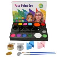 China Professional Kids Halloween Makeup Face Paint Kit Safe for Sensitive Skin Face Painting Book for sale