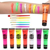 China 10ml/25ml UV Face Paint Black Light Make Up Bodypainting Neon Blacklight & Finger Paints for sale