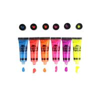 China 10ML/25ML Neon Nights UV Body Paint Set Fluorescent Face Paint Brightest Glow Under UV for Party Cosplay for sale