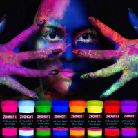 China UV Neon Halloween Paint Glow In The Dark Painting Set Face & Body Painting Supplies - Safe, Washable, Non-Toxic for sale