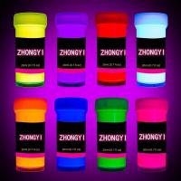 China 8 Color Glow In The Dark Makeup UV Face Paint Blacklight Reactive Fluorescent Painting for sale