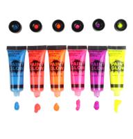 China Blacklight Face Paint Glow in the Dark  Reactive Fluorescent Body Paint Non-Toxic for sale