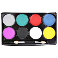 China Halloween Special Effects Cosmetic Case 8 Colors Face Paint Makeup Painting Palette Set for Theme Parties, Fancy Dress Ball for sale