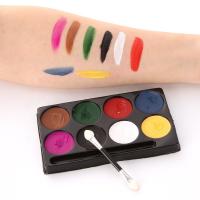 China Halloween Special Effects Cosmetic Case 8 Colors Face Paint Makeup Painting Palette Set for Theme Parties, Fancy Dress Ball for sale
