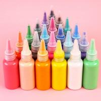 China 30ML Artist Acrylic Paint 24 Colors Diy Paint Kit Support Stick Logo for Canvas Painting for sale