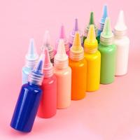 China 30ML Artist Acrylic Paint 24 Colors Diy Paint Kit Support Stick Logo for Canvas Painting for sale
