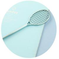 China hot seller Creative stationery lovely tennis racket modelling badminton racket neutral pen carbon pen for sale