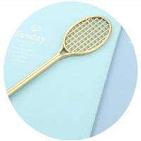China hot seller Creative stationery lovely tennis racket modelling badminton racket neutral pen carbon pen for sale