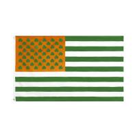 China Ireland Flag Shamrock ST Patrick's Day Banner Irish National Flags for World Cup Competitive Game for sale