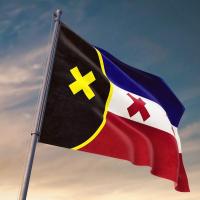 China 90*150cm 3*5ft Lmanburg Flag Tapestry Dream SMP, L'manberg Flag Double Stitched Polyester Flag for sale