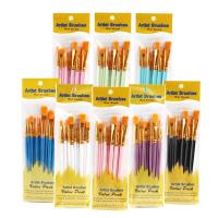 China 10 PCS Artist Body Paint Brush Set Art Supplies for Acrylic Oil Watercolor, Face Nail Art, Miniature Detailing for sale
