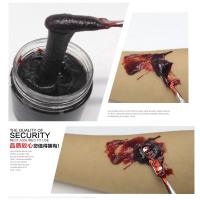 China Scab Blood Gel Fake Blood Makeup Cheap for Special Effects Halloween Stage Fake Wound Molding Scar for sale