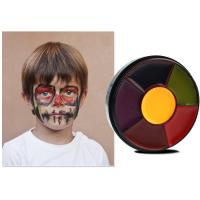 China 6 Color Bruise Wheel Special Effects Face Body Paint Oil Set SFX Zombie Makeup Kit with Sponge for sale