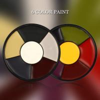 China Halloween FX Party 6 Color Bruise Wheel Oil-based Cosplay Face Body Painting Palette Theatrical Makeup for sale