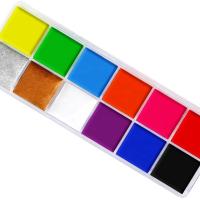China 12 Color Neon Night Fluorescent UV Face Body Paint for Glow Black Light in Party for sale