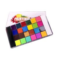 China 26 Color Body Face Painting Palette Halloween Paint Cosplay SFX Makeup Kit with 10 Brushes Stencil for sale