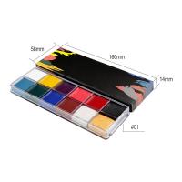 China 12/20/26 Color Women Face and Body Paint Art Painting Set with Brush Oil Based Party Fancy Make Up SFX Cosplay  Palette for sale