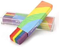 China Rainbow Fan Brush Gay Lesbian Face Body Paints Party Fancy Dress Parades Festivals-Easy Make Up Pocket Size Easy Brush Off for sale