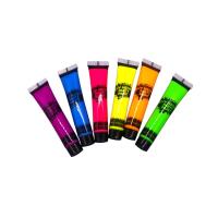China Glow UV Neon Face & Body Paint Kit (6 pcs- 0.85 Each) Fluorescent Paint - Safe, Washable, Non-Toxic for sale