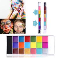 China 20 Color Face Body Paint Oil Kit Makeup Palette Large Black White Face Painting Pan Halloween Cosplay SFX Makeup Kit for sale