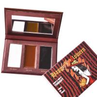 China Camo Face Paint For Halloween Body Painting Supplies 3 Colors with Mirror Woodland Camouflage Cream for sale
