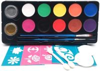 China Halloween 12 Colors Water Based Face Body Paint kit Fun Easy to Use Hypoallergenic For Toddler Teens & Adults for sale