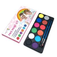 China Halloween 12 Colors Water Based Face Body Paint kit Fun Easy to Use Hypoallergenic For Toddler Teens & Adults for sale