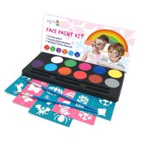 China Halloween 12 Colors Water Based Face Body Paint kit Fun Easy to Use Hypoallergenic For Toddler Teens & Adults for sale