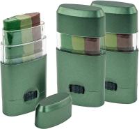 China Dark Green/Light Green/Brown Woodland Forest Digital Camp Face Paint for SFX Makeup for sale