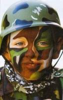 China Dark Green/Light Green/Brown Woodland Forest Digital Camp Face Paint for SFX Makeup for sale
