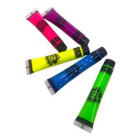China Uv Face Paint Facepaint Neon Makeup Glow In The Dark Blacklight Fluorescent Uv Body Face Paint for sale