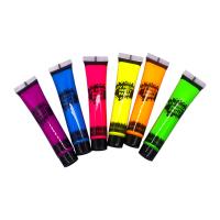 China Uv Face Paint Facepaint Neon Makeup Glow In The Dark Blacklight Fluorescent Uv Body Face Paint for sale