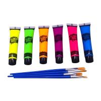 China Body Art Paint Neon UV Glow In the Dark Face Painting for Fluorescent Party Festival Halloween Cosplay Makeup Wholesale for sale
