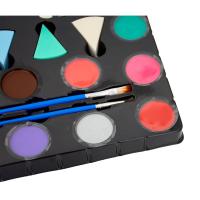 China Boys Girls Toy Body Painting Supplies with Face Paint Stencil 8 Color Including Gold Silver Glitter Hair Chalk Unique Gift for sale