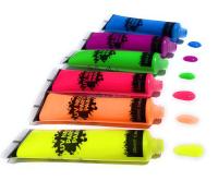 China UV Glow Neon Face and Body Paint Set of 8 Tubes - Fluorescent - Brightest glow under UV for sale