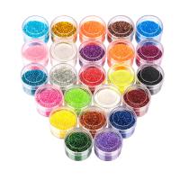 China Fine Glitter Powder of Arts and Crafts, 32 colors of Fine Glitter Makeup nail Art, card making for sale