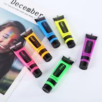 China 6color/8color Uv Face Paint Neon Makeup Glow In The Dark Blacklight Fluorescent paint for sale