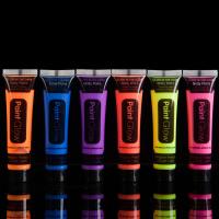 China 6color/8color Uv Face Paint Neon Makeup Glow In The Dark Blacklight Fluorescent paint for sale