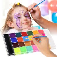 China 26 Color Kid Halloween Joker Face Paint Makeup Profession with 10 brushes 5 stencils for sale