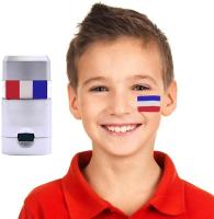 China Football Accessories Fan Face and Body Crayon Paint Stick Fan Flag for Sport Match Soccer Country Color for sale
