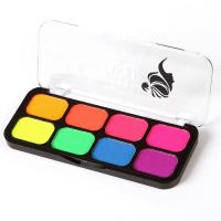 China UV Skin Harmless Colorful Body Face Paint Black Light Painting Kit Water Based Makeup for Kids Adults for sale