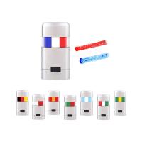 China Netherlands Flag Face Paint - Blue White Red 3 Colors Stripe Fan Brush Stick, Face and Body Paint for sale