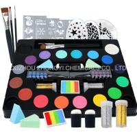 China Halloween Makeup Face Painting Kit with Custom Packing Stencils, Hair Chalks, Tattoo Stickers for sale