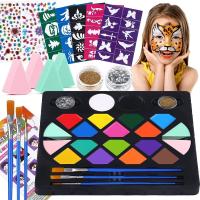 China Muliti Color Hallowmas face paint kit kids face paint kit Rainbow face paint palette for sale