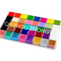 China 36 Colors Face Painting Kit Water Activated Aqua Cosmetic Make Up Water based Face color Rainbow face painting supplies kit for sale