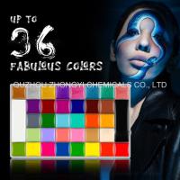 China 36 Colors Face Painting Kit Water Activated Aqua Cosmetic Make Up Water based Face color Rainbow face painting supplies kit for sale