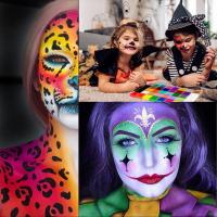 China 36 Colors Face Painting Kit Water Activated Aqua Cosmetic Make Up Water based Face color Rainbow face painting supplies kit for sale