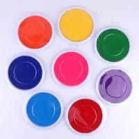 China Non Toxic Washable Color Paint Pigment Stamps Ink Pad Finger Palm Ink pad for Kids Education Drawing Toys for sale
