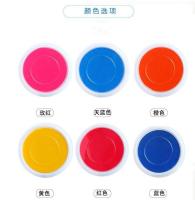 China Non Toxic Washable Color Paint Pigment Stamps Ink Pad Finger Palm Ink pad for Kids Education Drawing Toys for sale